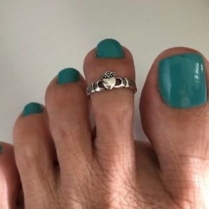 Jewelry | Sterling Silver Claddagh Toe Ring | Poshmark